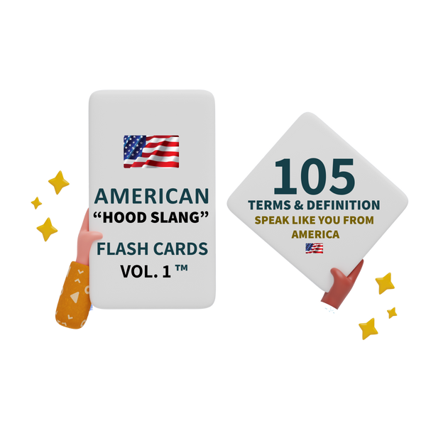 American Hood Slang Flash Cards Vol. 1™ – English With Collins